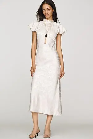 MAUDE CLUB Cherie Petite Midi Dress - Ivory
