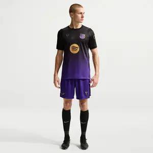 Nike Fc Barcelona 2026/27 Stadium Away Kobe Dri-fit Soccer Replica Shorts - Purple