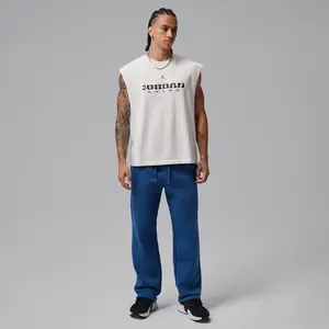 JORDAN Brooklyn Statement Fleece Open-hem Pants
