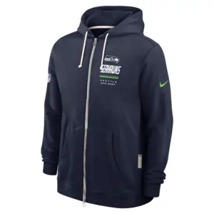 Nike Seattle Seahawks Sideline Standard Issue Full-zip Hoodie - Blue