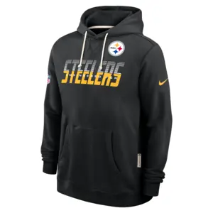 Nike Pittsburgh Steelers Sideline Standard Issue Dri-fit Nfl Pullover Hoodie - Black