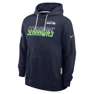 Nike Seattle Seahawks Dri-fit Nfl Pullover Hoodie - Blue