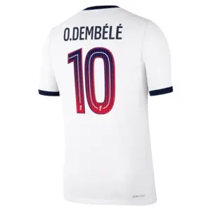 Nike Ousmane Dembã©lã© Paris Saint-germain 2026/27 Match Away Aero-fit Soccer Jersey - White