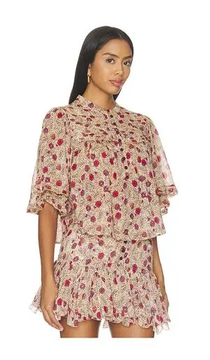 Isabel Marant Étoile Douna Top In Neutral,pink