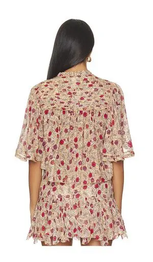 Isabel Marant Étoile Douna Top In Neutral,pink