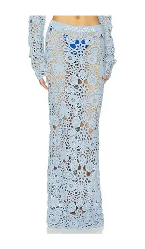 SNDYS. Tala Crochet Maxi Skirt