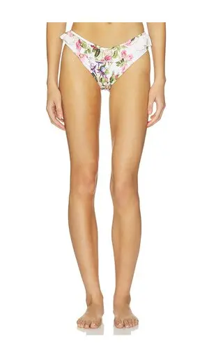 MONTCE Luana Bikini Bottom In Red - Bouquet