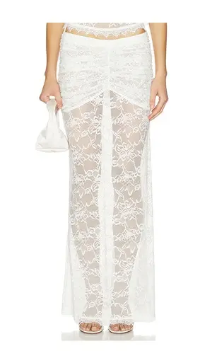 OW Selah Maxi Skirt - White