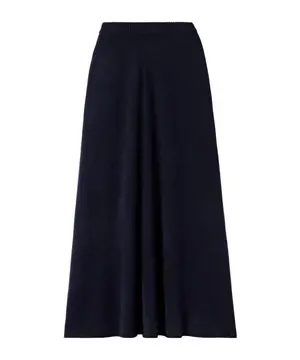 THE ELDER STATESMAN Soft Cashmere Maxi Dress - Blue