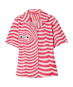 THE ELDER STATESMAN Cotton Shirt - Red
