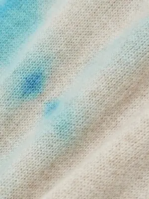 THE ELDER STATESMAN Tie-dye Cashmere Straight-leg Pants