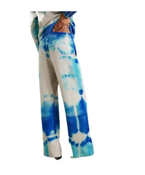 THE ELDER STATESMAN Tie-dye Cashmere Straight-leg Pants