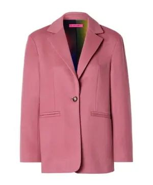 THE ELDER STATESMAN Single Breasted Wool-cashmere Blend Suit Jacket