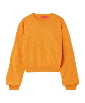 THE ELDER STATESMAN Solid-color Long-sleeve Sweater - Orange