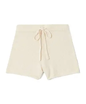 THE ELDER STATESMAN Solid Color Casual Shorts - White