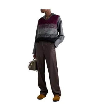 THE ELDER STATESMAN Striped Straight-leg Pants