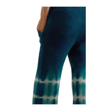 THE ELDER STATESMAN Tie-dye Cashmere Wide-leg Pants
