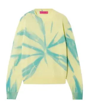 THE ELDER STATESMAN The Elder Statesman Tie-Dye Cashmere Crewneck Sweater