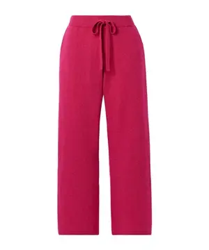 THE ELDER STATESMAN Cashmere Wide-leg Track Pants - Red