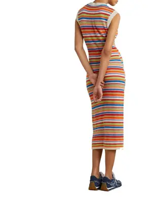 THE ELDER STATESMAN Striped Maxi Dress