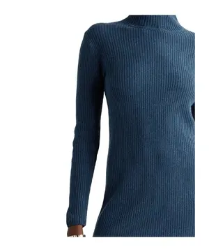 THE ELDER STATESMAN Ribbed Cashmere Midi Dress