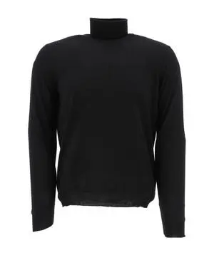 DRUMOHR Roll Neck Straight Hem Jumper - Black