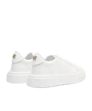 Casadei Off-road Leather Sneakers With Chain Link Detail