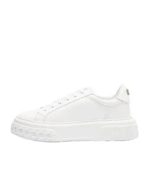 Casadei Off-road Leather Sneakers With Chain Link Detail