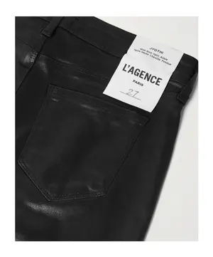 L'Agence Coated High-rise Skinny Jeans