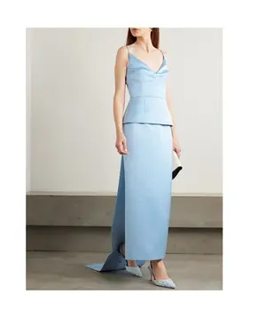 EMILIA WICKSTEAD Satin Midi Skirt