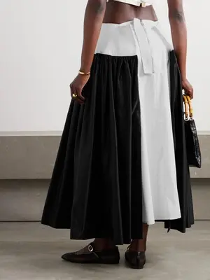 MOLLY GODDARD Color-block High-waisted Skirt