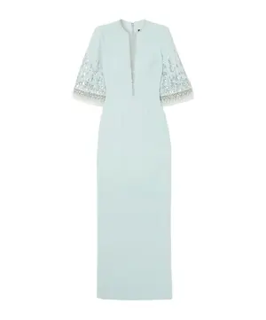 Jenny Packham Embellished Maxi Evening Dress