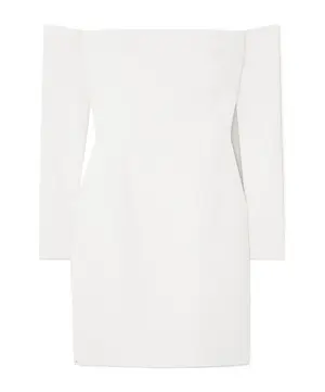 EMILIA WICKSTEAD Elegant Off-the-shoulder Dress - White