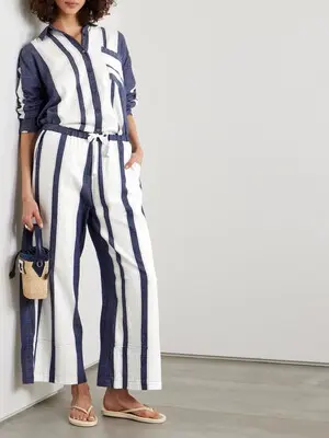 LEMLEM Striped Pure Cotton Trousers