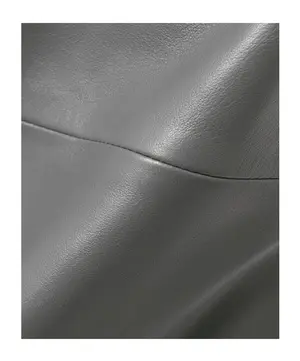 GOLDSIGN Leather Midi Skirt