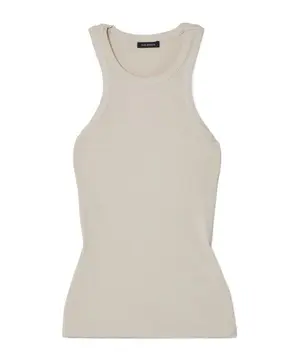 GOLDSIGN Ribbed Slim Fit Tank Top - Nude