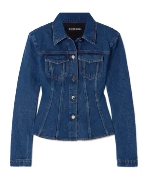 David Koma Pure Cotton Denim Jacket - Blue