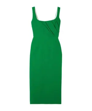 EMILIA WICKSTEAD Arina Draped Crepe Midi Dress - No
