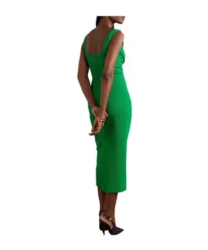 EMILIA WICKSTEAD Arina Draped Crepe Midi Dress