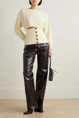 A.W.A.K.E. Mode Casual Plain Jersey Sweatshirt