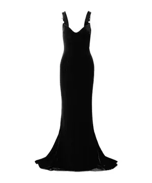 Galvan Velvet Sweetheart Neck Gown