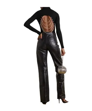 Dodo Bar Or Rib Knit Crystal Embellished Top