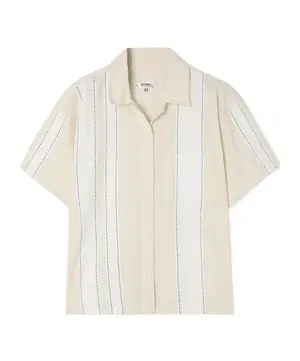 LEMLEM Striped Cotton-blend Shirt - No