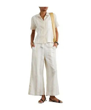 LEMLEM Striped Cotton-blend Shirt
