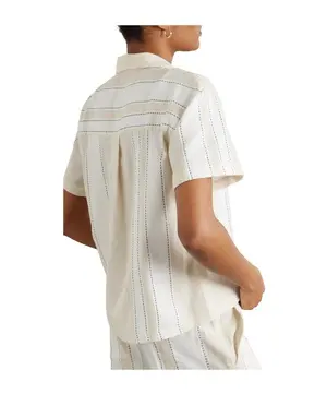 LEMLEM Striped Cotton-blend Shirt