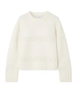 CALLE DEL MAR Calle Del Mar Hand-Knitted Cashmere Silk Blend Sweater