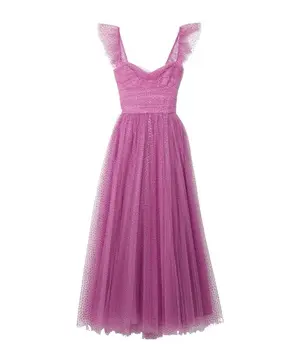 Monique Lhuillier Ruched Sweetheart Neckline Dress