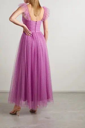 Monique Lhuillier Ruched Sweetheart Neckline Dress