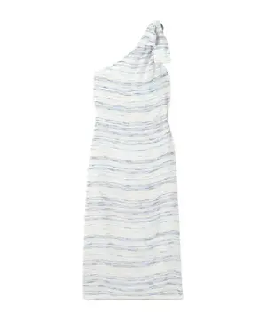 Lisa Marie Fernandez One-shoulder Linen Dress - No