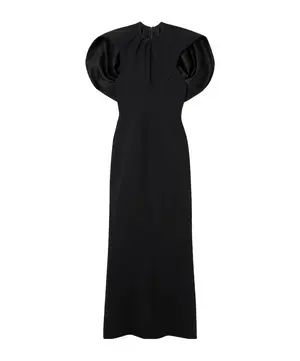 Maticevski Cypress Ruched Crepe Midi Dress - No